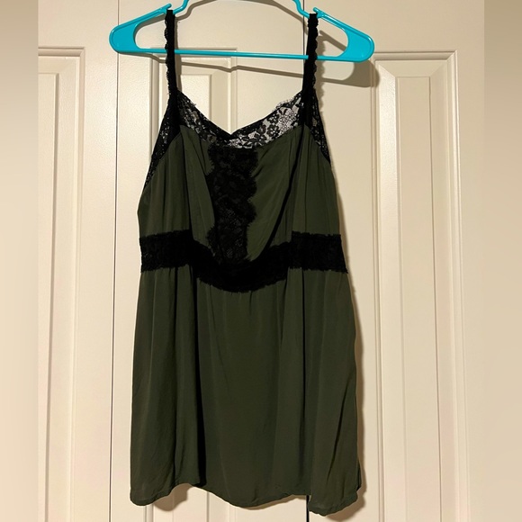 torrid | Tops | Torrid Olive Green Camisole With Lace | Poshmark